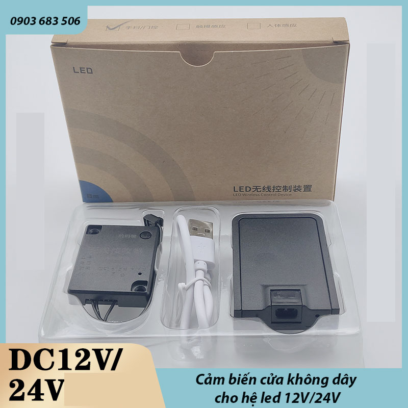 Wireless door sensor for led system 12V/24V